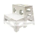 Range Kleen SS2 Double Step Stool, White | Folding Step Stool